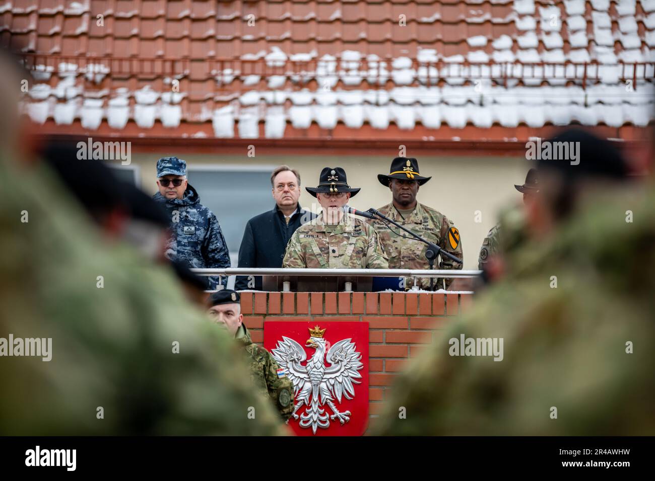 U.S. Army Lt. Col. Sean M. Castilla, commander of NATO enhanced Forward ...
