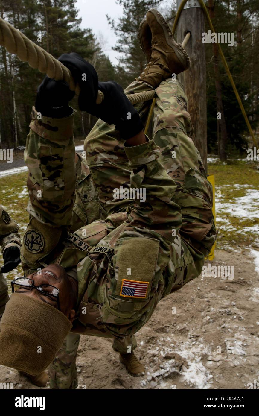 A U.S. Soldier assigned to Headquarters and Headquarters Detachment ...