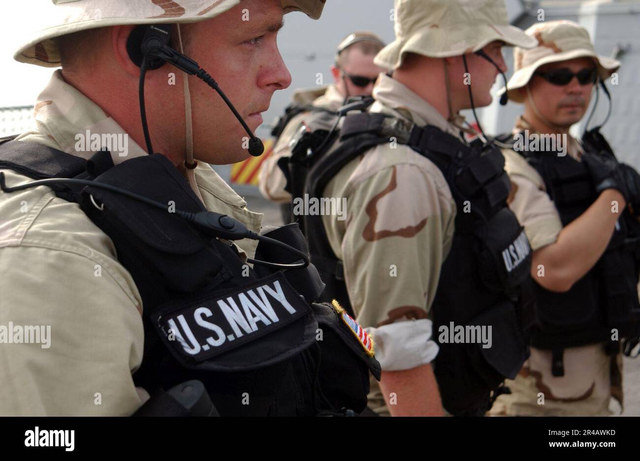 US Navy Damage Controlman 2nd Class assigned to the guided missile ...