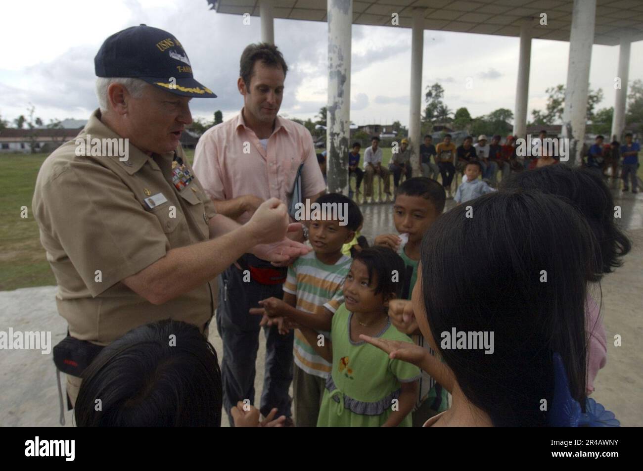 US Navy Commodore, Task Force 73.1, Capt. Timothy V. McCully ...