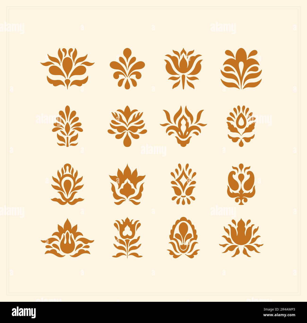 Text boarder divider Mughal symbol for printing in typography. Floral ...