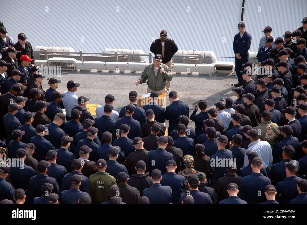US Navy Commanding Officer, USS Essex (LHD 2), Capt. Martin J. Keaney ...