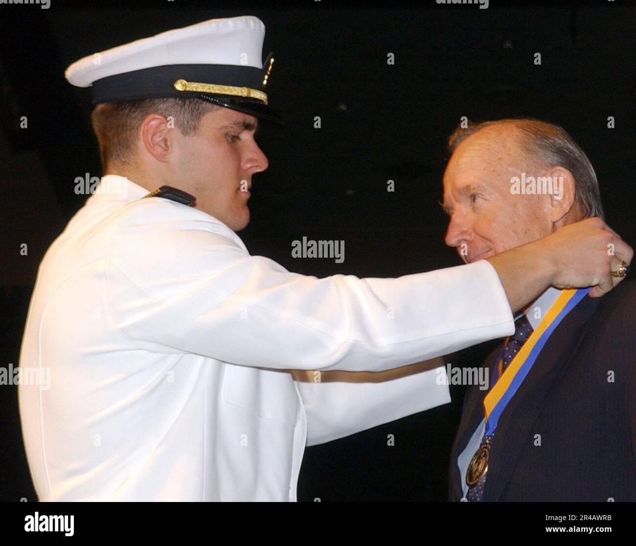 US Navy Retired Adm. receives the U.S. Naval Academy's Distinguished ...