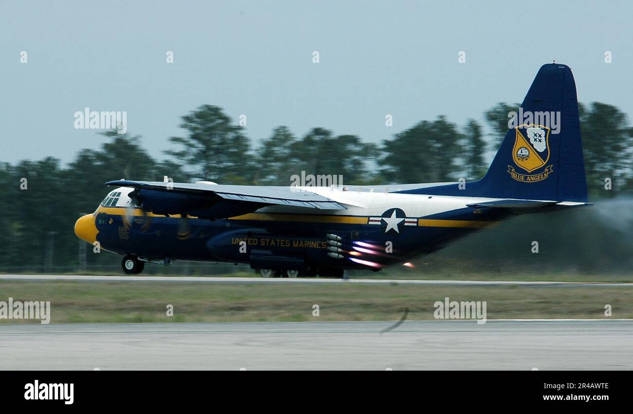 US Navy A U.S. Marine Corps C-130 Hercules Fat Albert, assigned to the ...