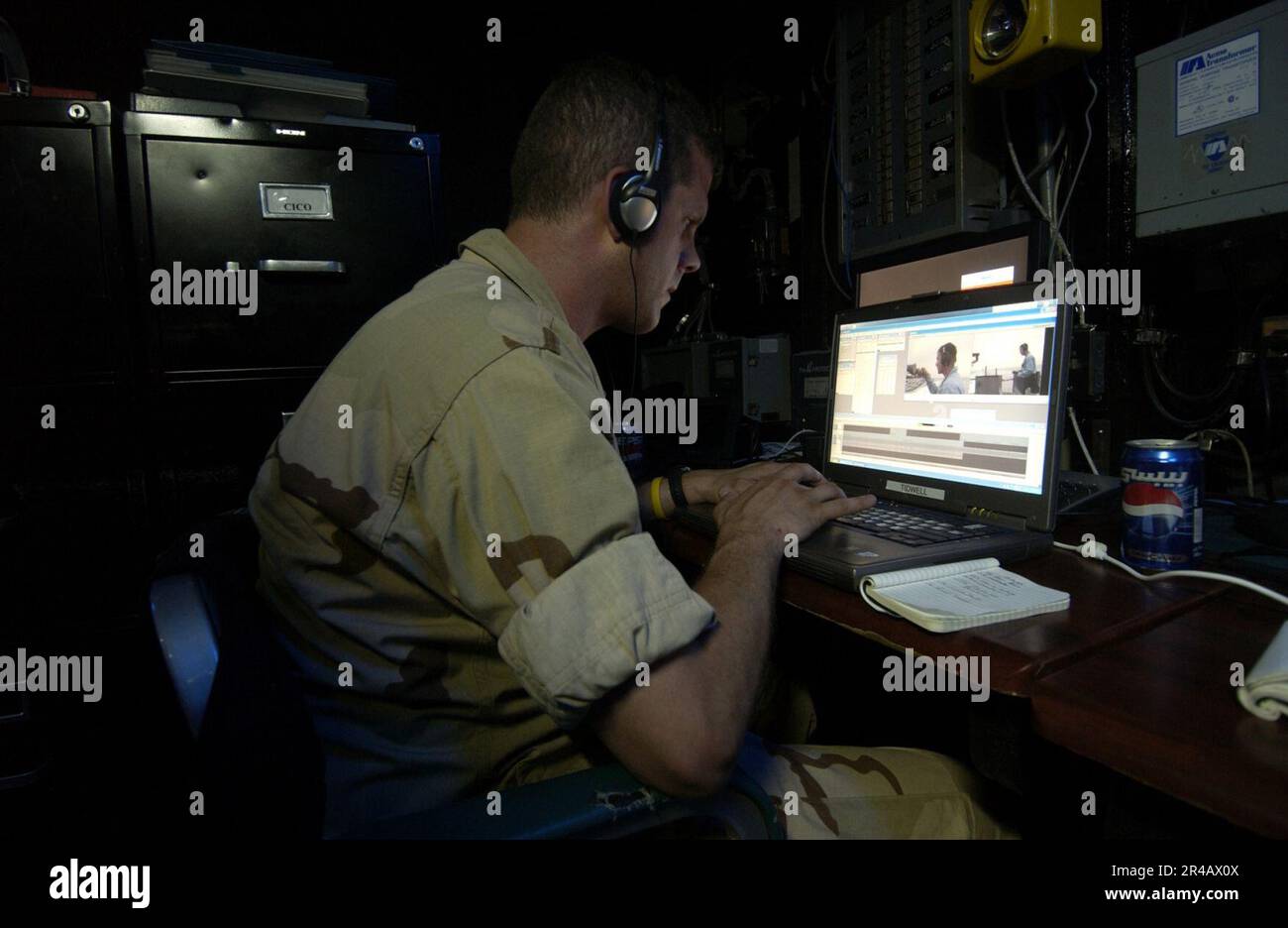 US Navy Photographer's Mate 2nd Class attached to Fleet Combat Camera ...