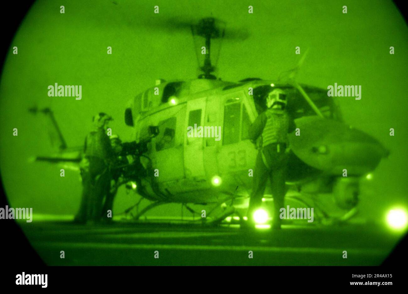 US Navy A UH-1N Huey helicopter, assigned to Marine Medium Helicopter ...