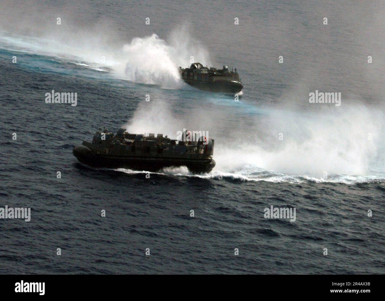 US Navy A Landing Craft Air Cushion (LCAC) assigned to Assault Craft ...