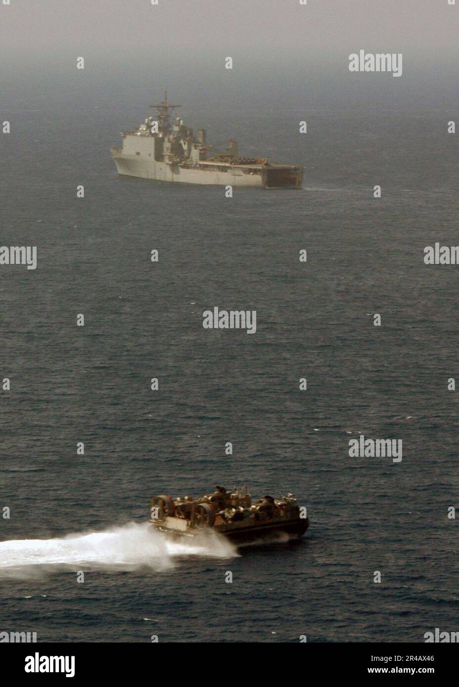 US Navy A Landing Craft Air Cushion (LCAC) assigned to Assault Craft ...