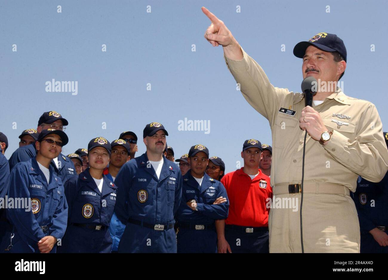 US Navy Master Chief Petty Officer of the Navy (MCPON) Terry Scott ...
