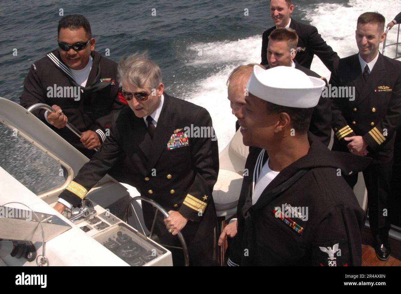 US Navy Commander, Carrier Strike Group Five, Rear Adm. Jamie Kelly ...