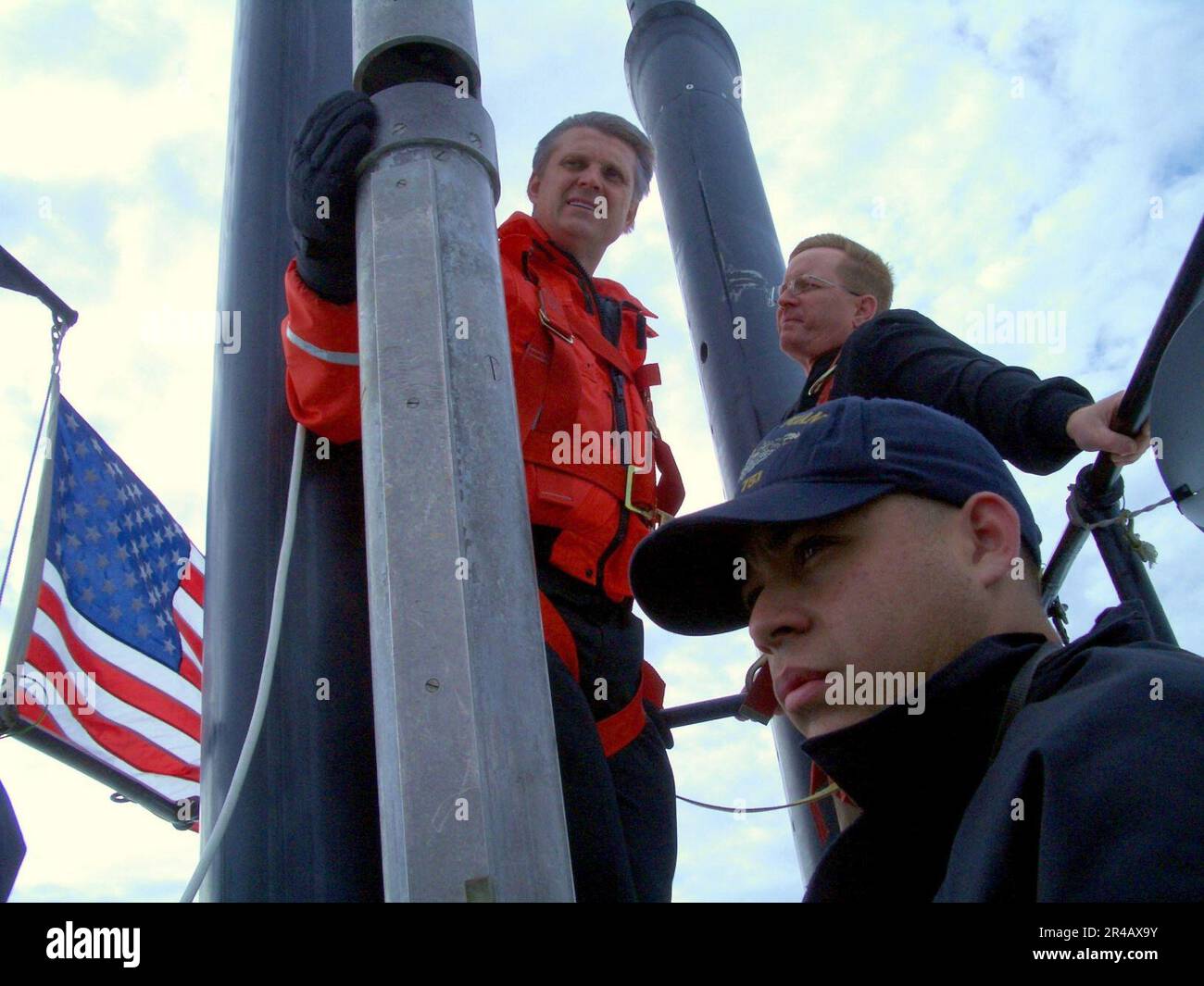 US Navy Congress Rep. Todd Tiahrt, R-Kan., center, looks out from the ...