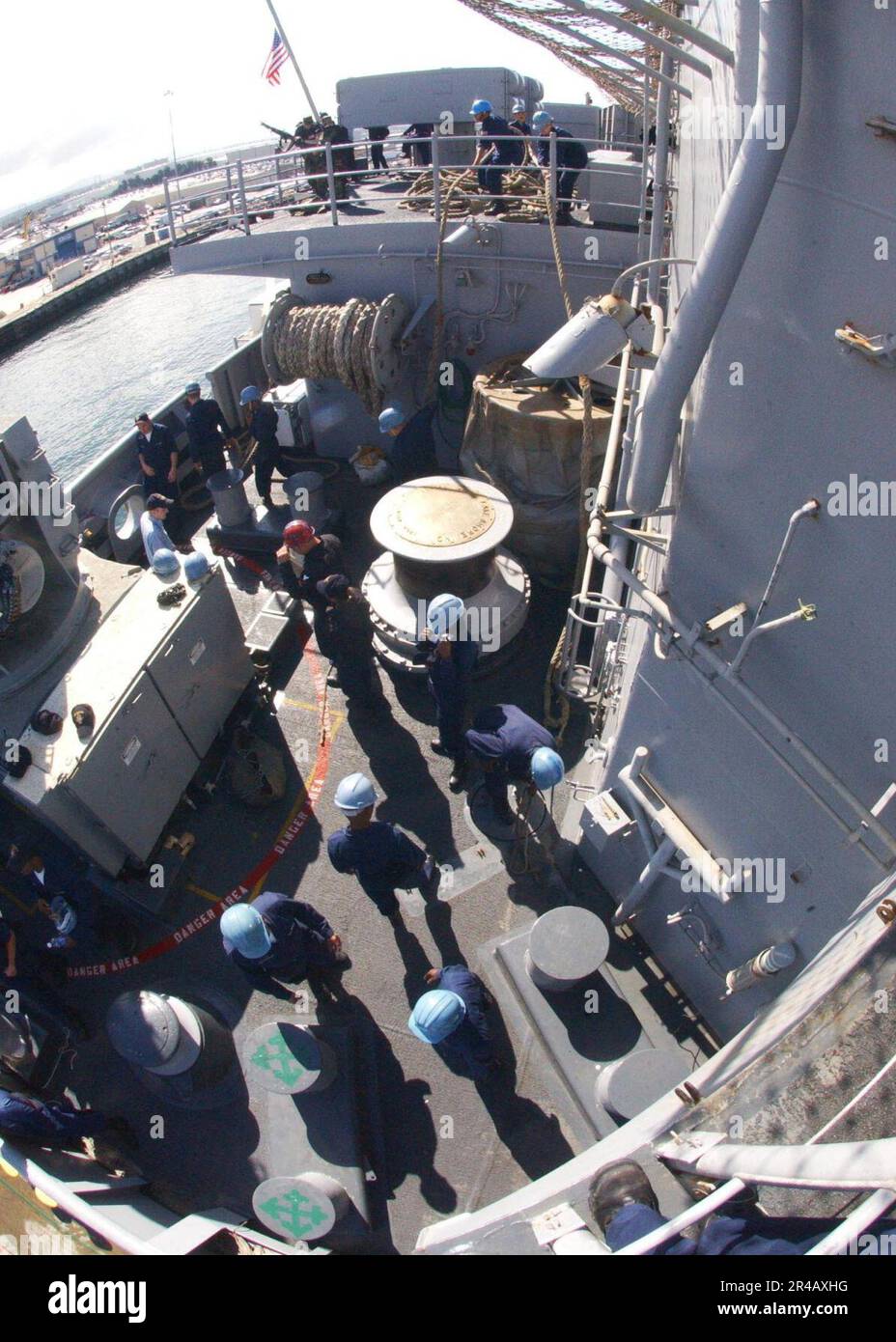 US Navy ailors assigned to deck department aboard the amphibious ...