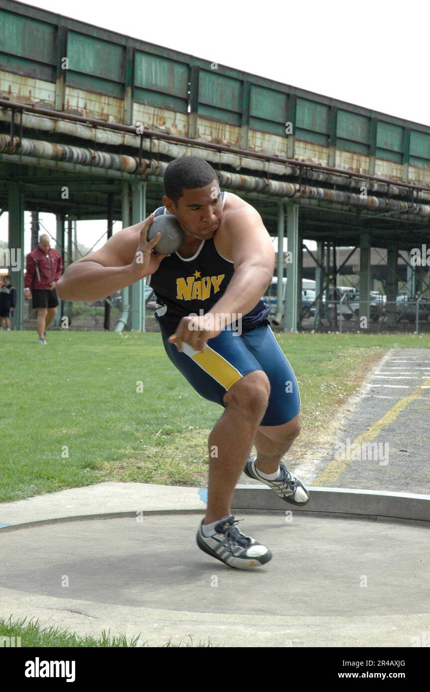US Navy Midshipman 4th Class side steps into position for his first ...