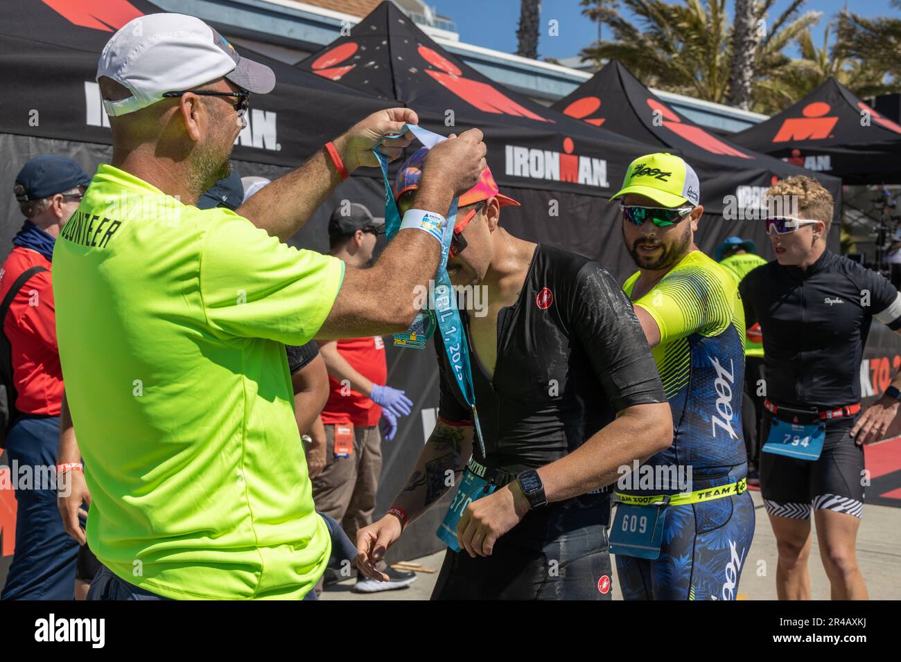 U.S. Marine Corps Gunnery Sgt. Donald Holbert, center, a communication ...