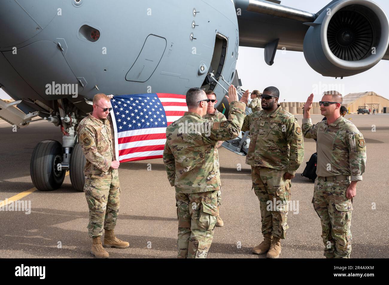 U.S. Air Force Lt. Col. Joey Lubbers, 409th Air Expeditionary Group ...