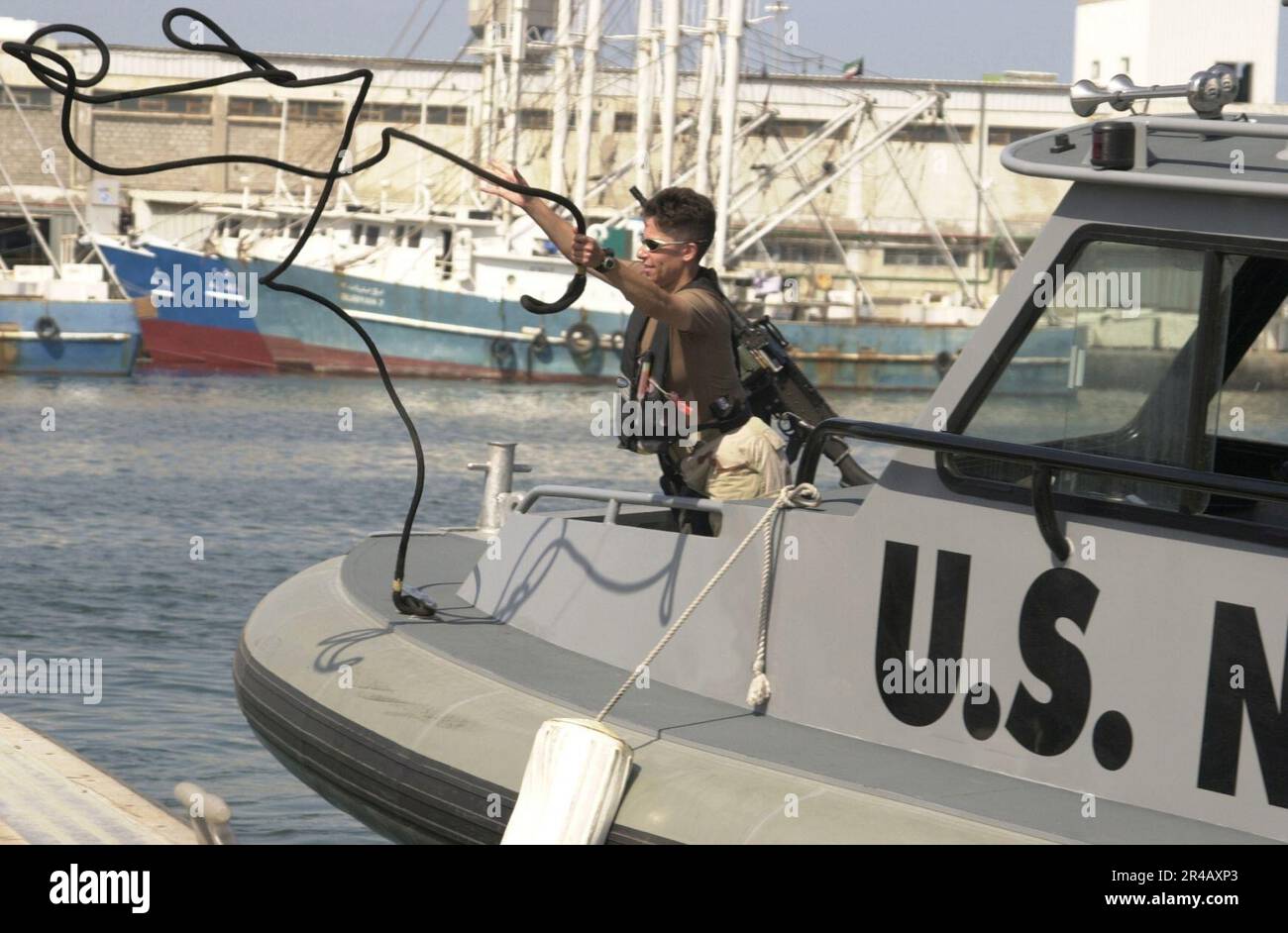 US Navy Chief Hospital Corpsman assigned to Naval Coastal Warfare Group ...