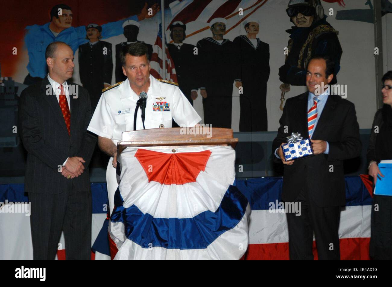 US Navy Commander Carrier Strike Group Two, Rear Adm. James A ...