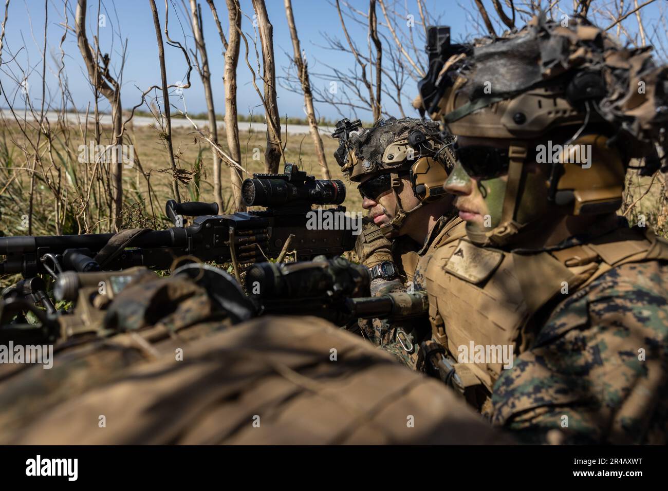 U.S. Marine Corps Lance Cpl. Griffin Tuthill and Lance Cpl. Gage ...