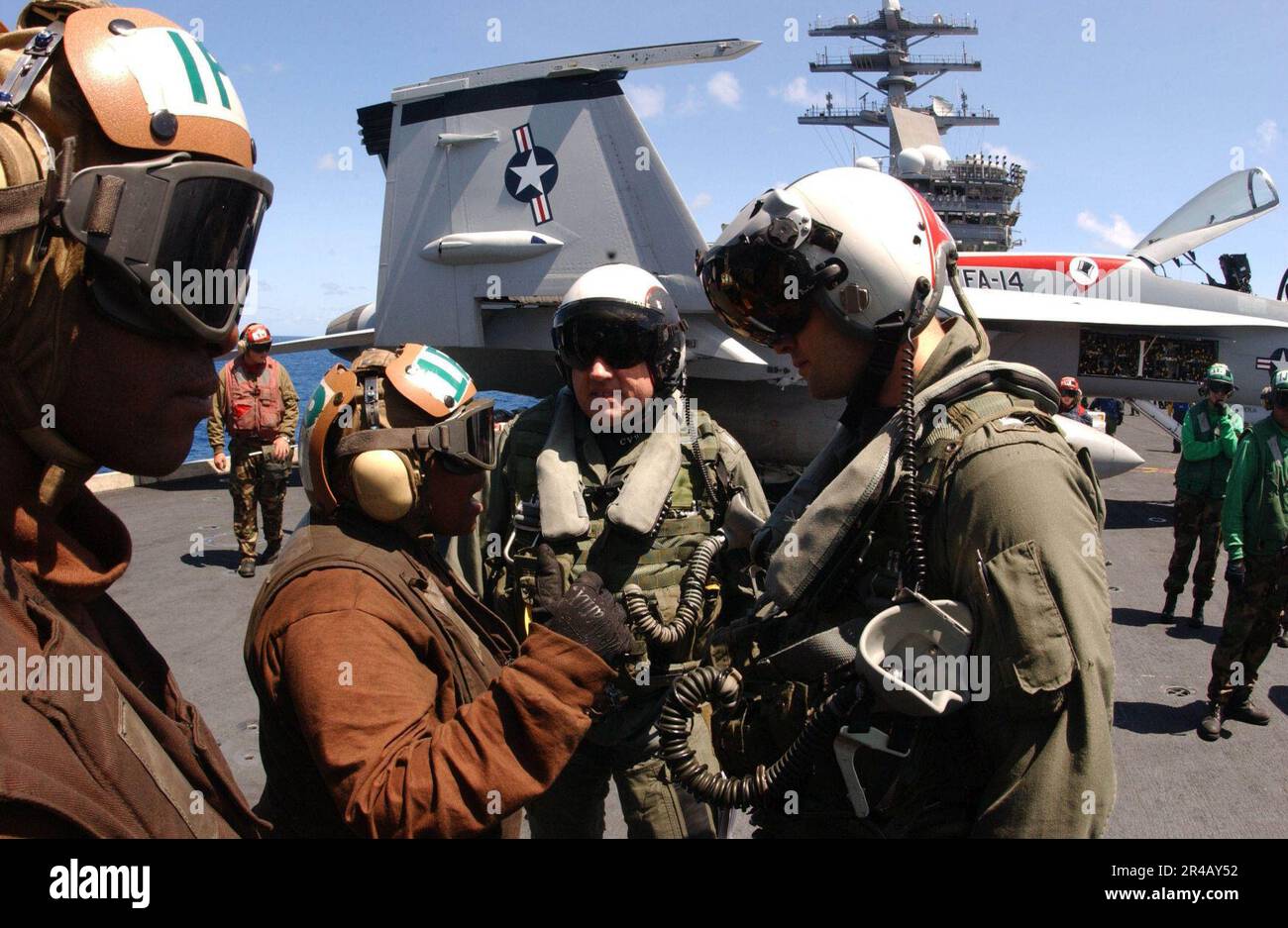 US Navy Commander, Carrier Strike Group One One (CSG-11), Rear Adm ...