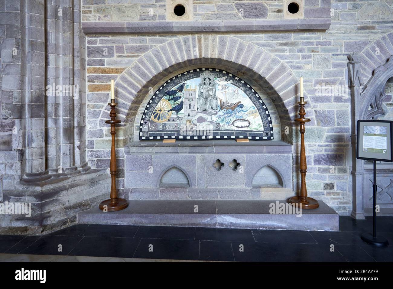 Shrine of St David, St Davids Cathedral, St Davids, Pembrokeshire, West ...