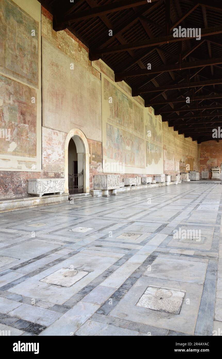 Pisa, Italy 04.27.2018: The Camposanto Monumentale, the ancient ...