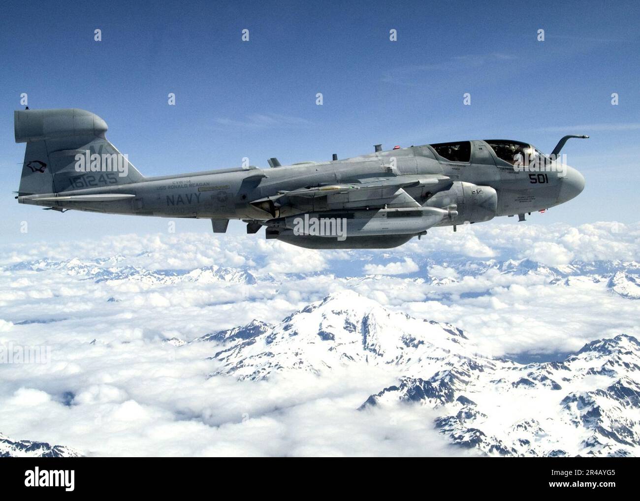 US Navy An EA-6B Prowler, assigned to the Black Ravens of Electronic ...