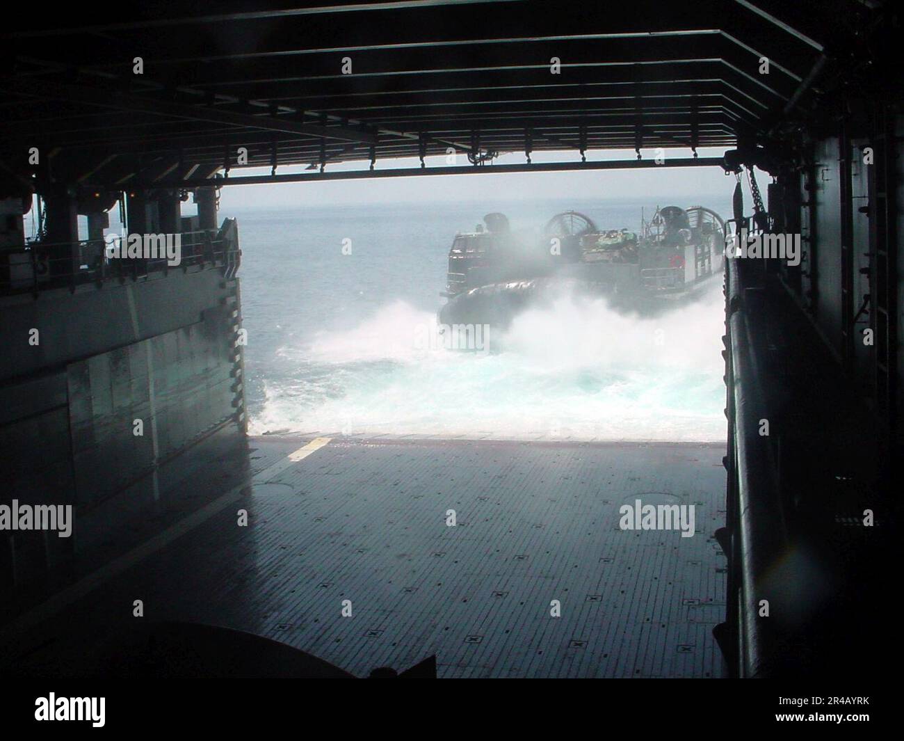 US Navy A Landing Craft, Air Cushion (LCAC), assigned to Assault Craft ...