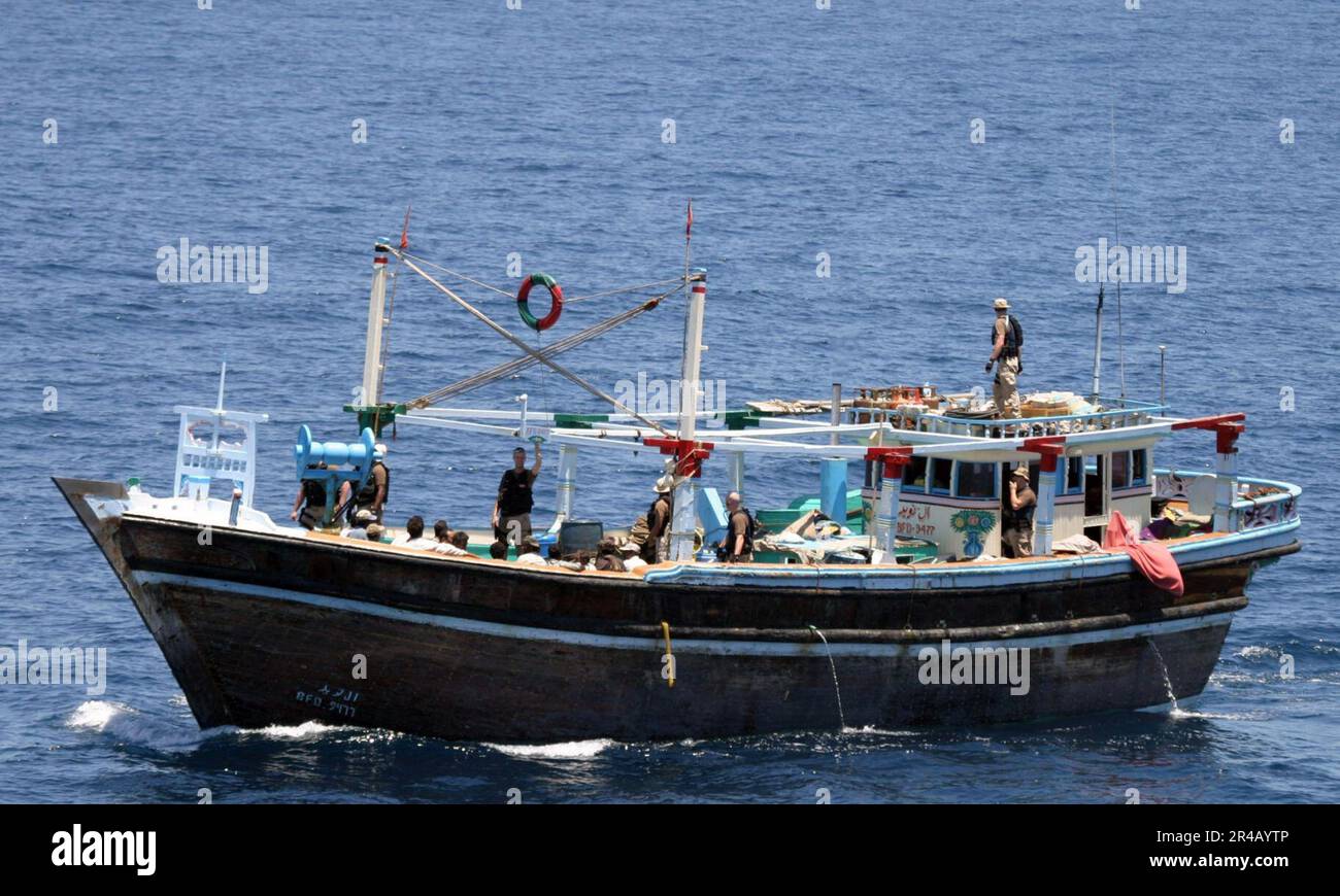 US Navy A flag verification boarding team from the U.S. Navy guided ...