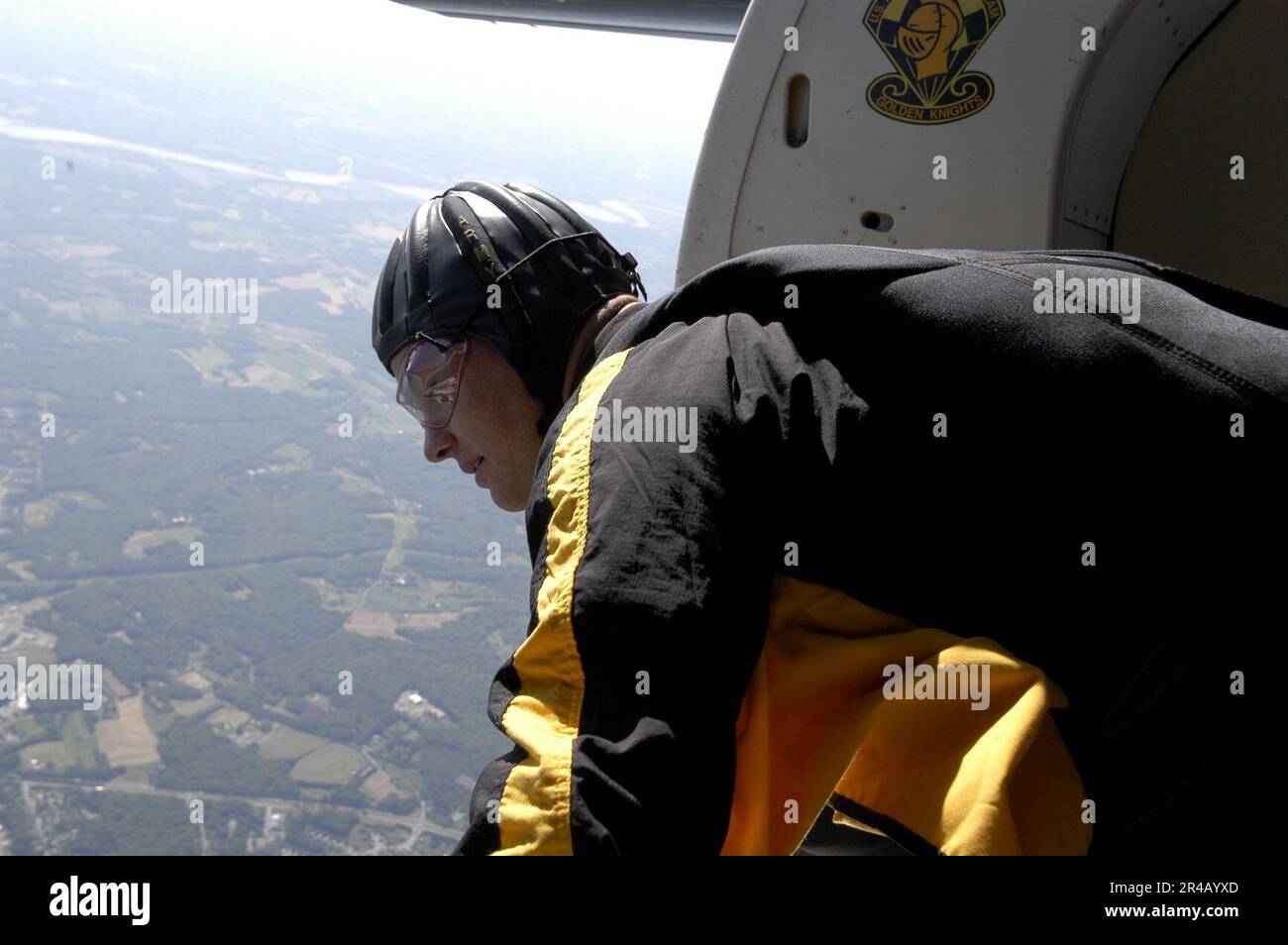 US Navy A member of the U.S. Army Parachute Team, the Golden Knights ...