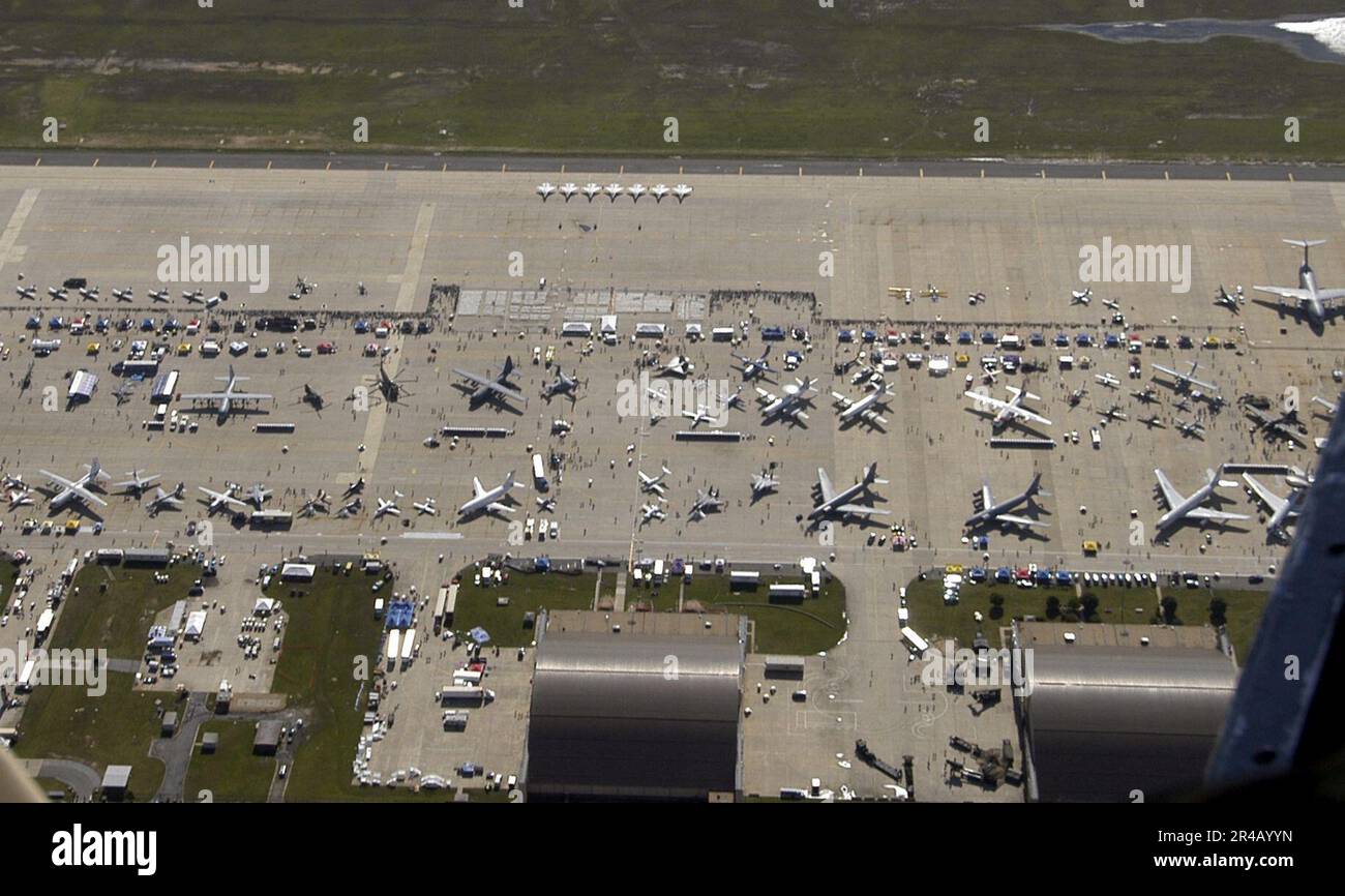 US Navy An aerial view of the Andrews Air Force Base flight line from ...
