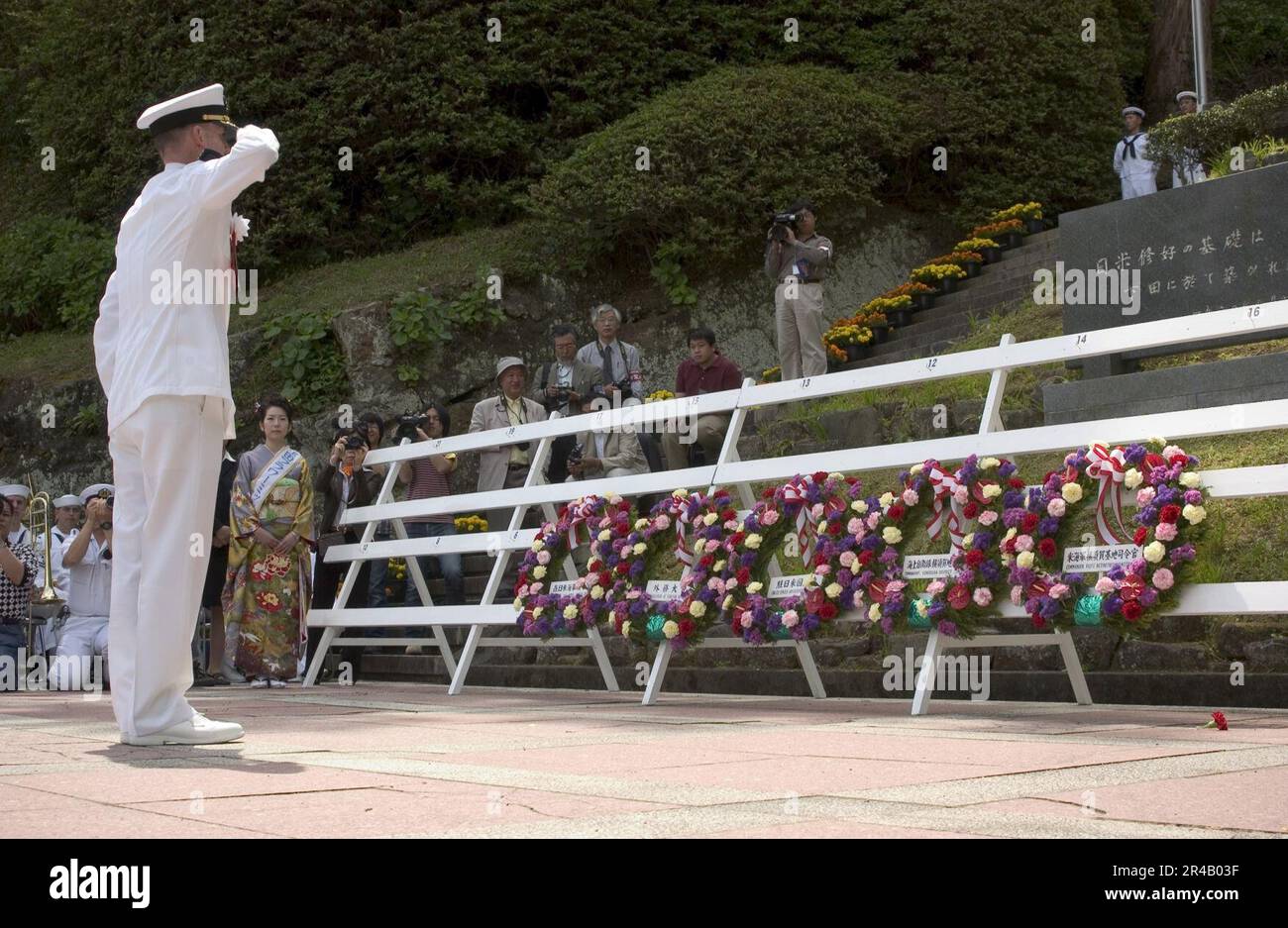 US Navy Commander, Fleet Activities Yokosuka, Capt. Gregory Cornish ...