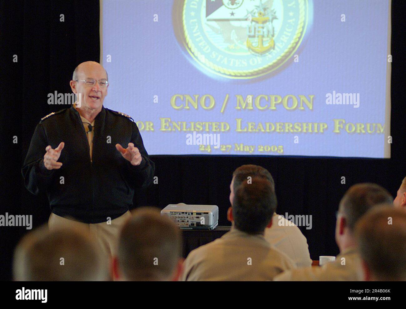 US Navy Chief of Naval Operations Adm. Vern Clark offers opening ...