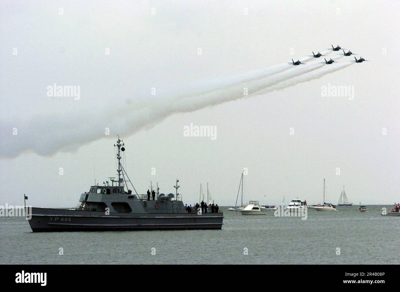 US Navy F-A-18A Hornets, assigned to the U.S. Navy flight demonstration ...