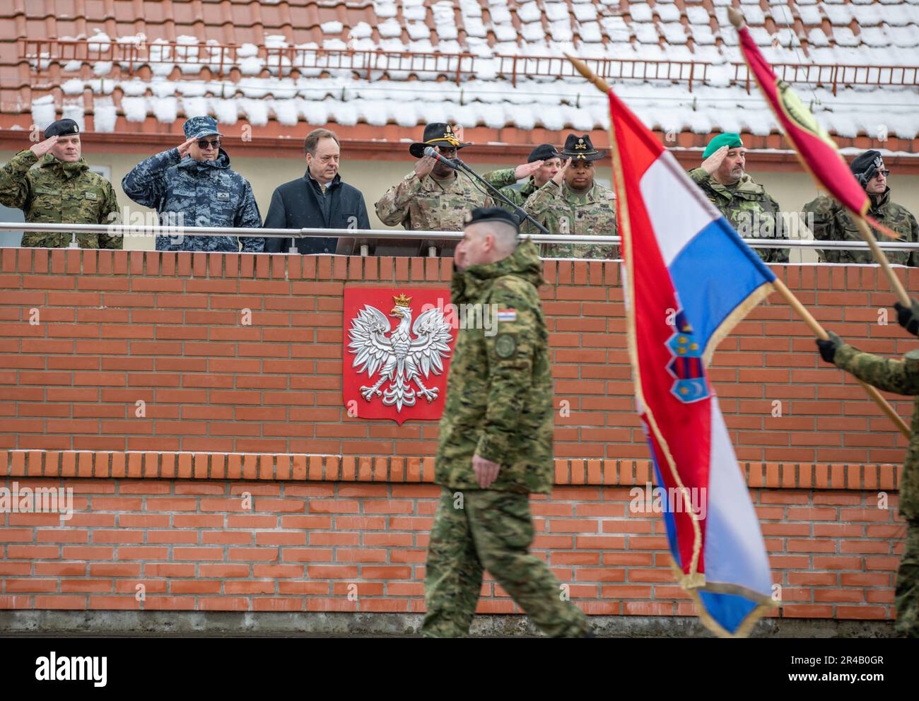 Croatian soldiers of the 10th Croatian Contingent, Thunder, and the ...