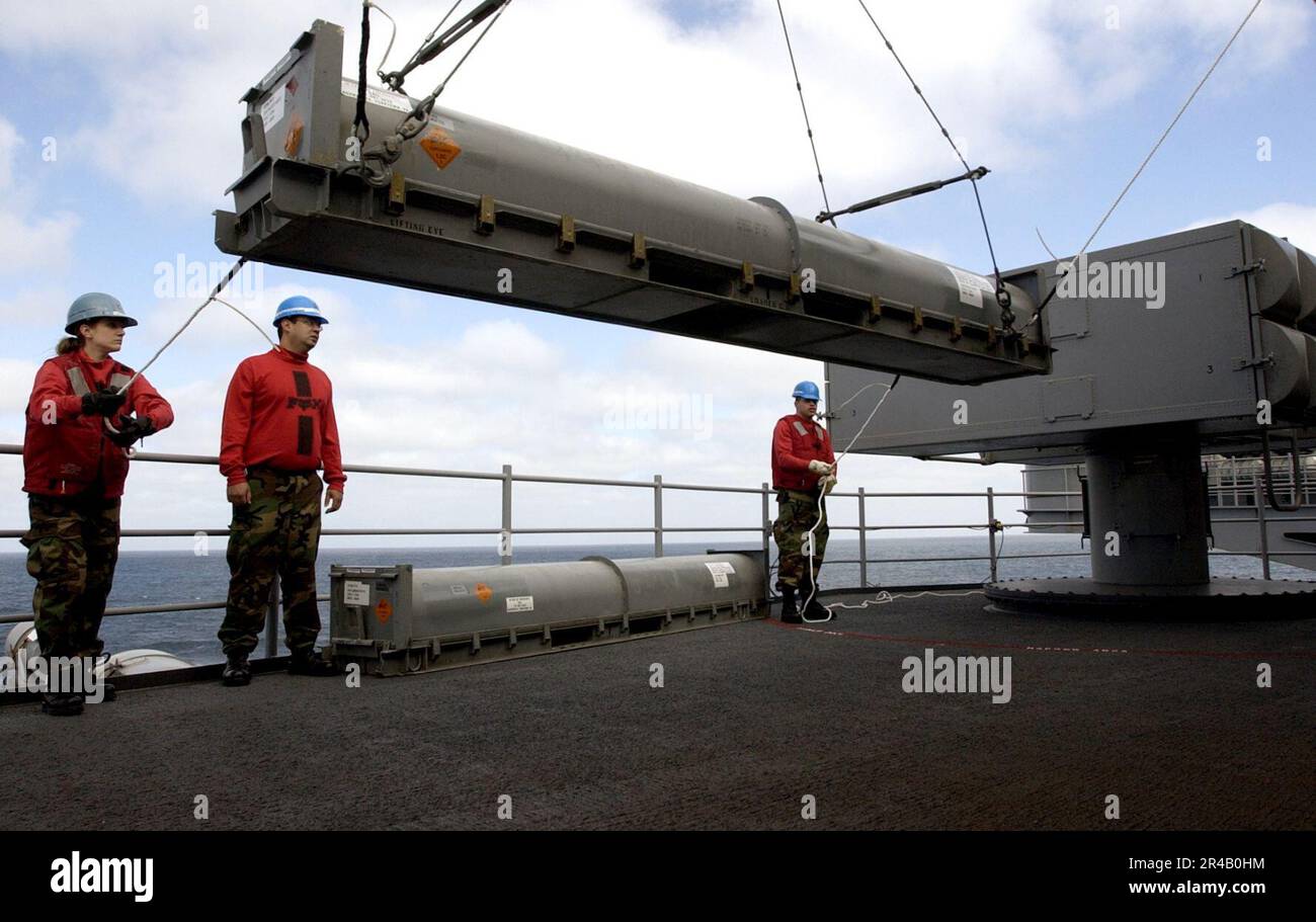 US Navy Fire Controlmen stationed aboard the Nimitz class aircraft ...