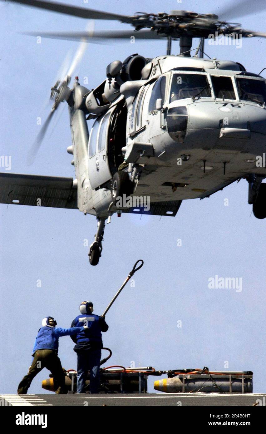 US Navy Sailors stationed aboard the Military Sealift Command (MSC ...