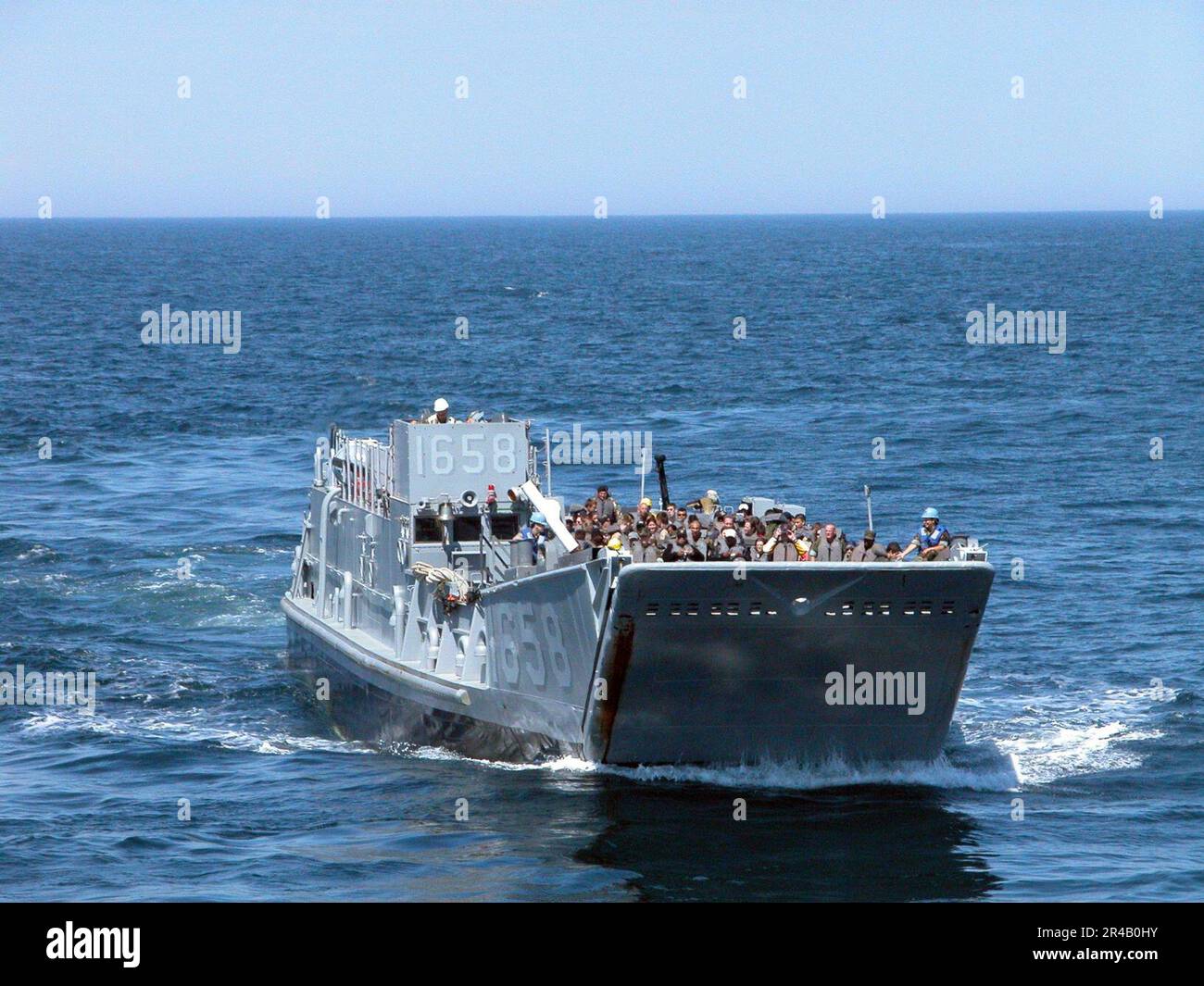 US Navy Sea Cadets from upstate New York get a ride aboard a Landing ...