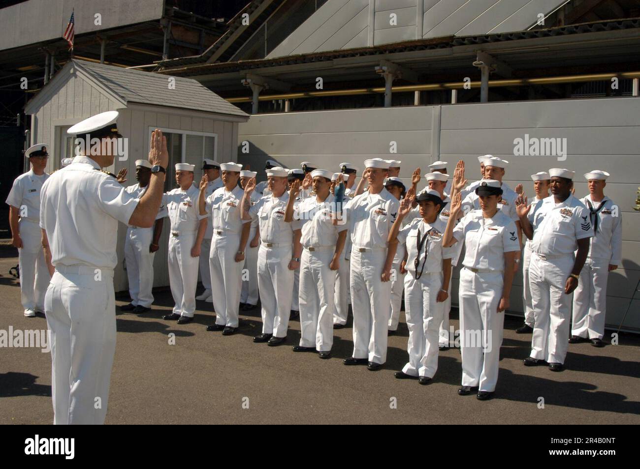 US Navy Commanding Officer of USS John F. Kennedy (CV 67), Capt. Dennis ...