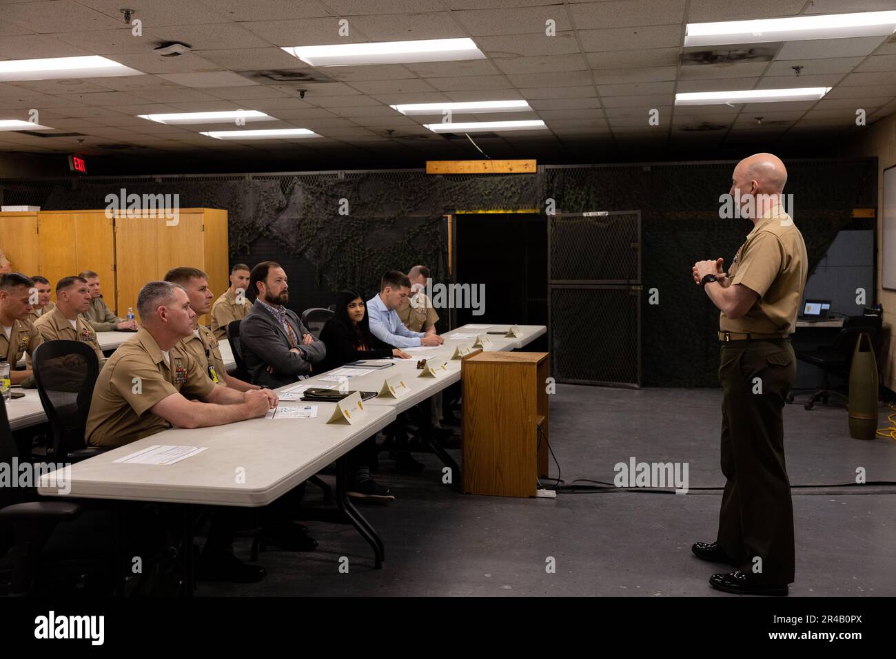 U.S. Marine Corps Col. Andrew Kelly, commanding officer of 10th ...
