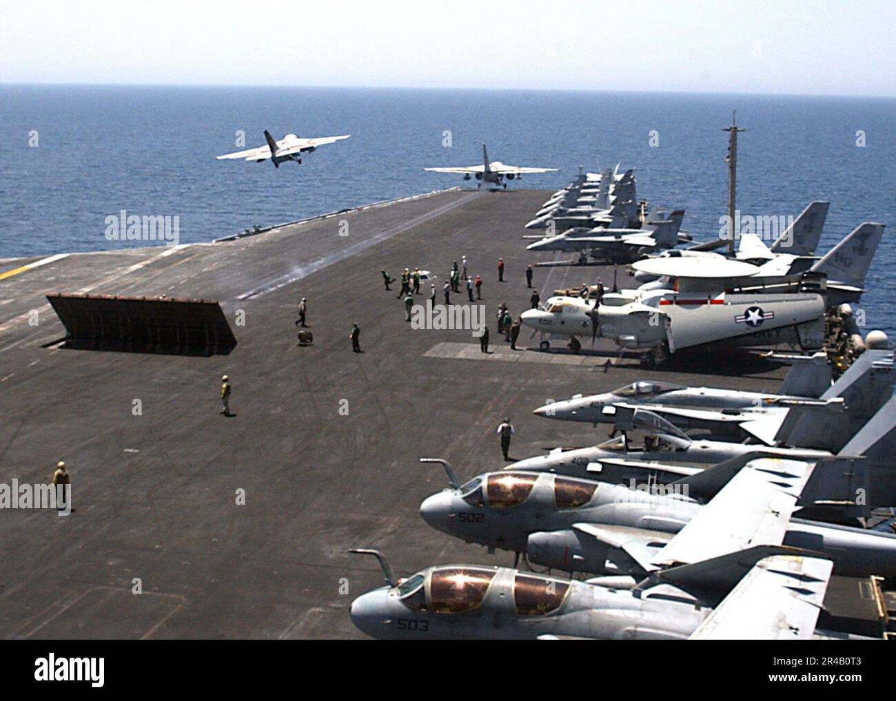 US Navy Two S-3B Vikings assigned to the Screwbirds of Sea Control ...