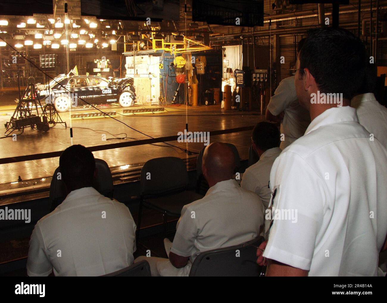 US Navy Sailors and staff members assigned to the Detroit Naval Reserve ...