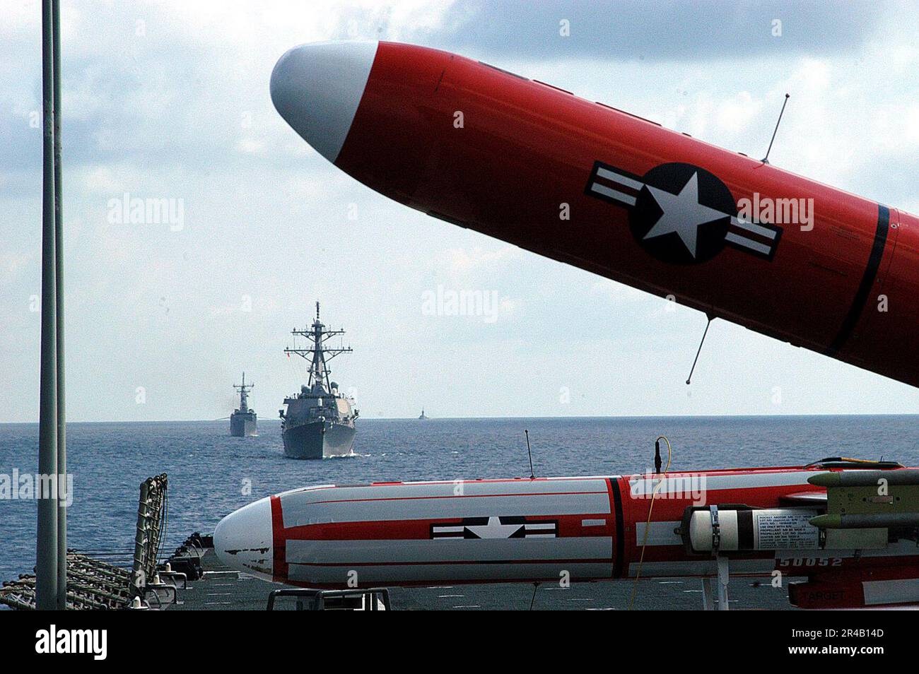US Navy An aerial target drone is elevated to 20 degrees prior to ...