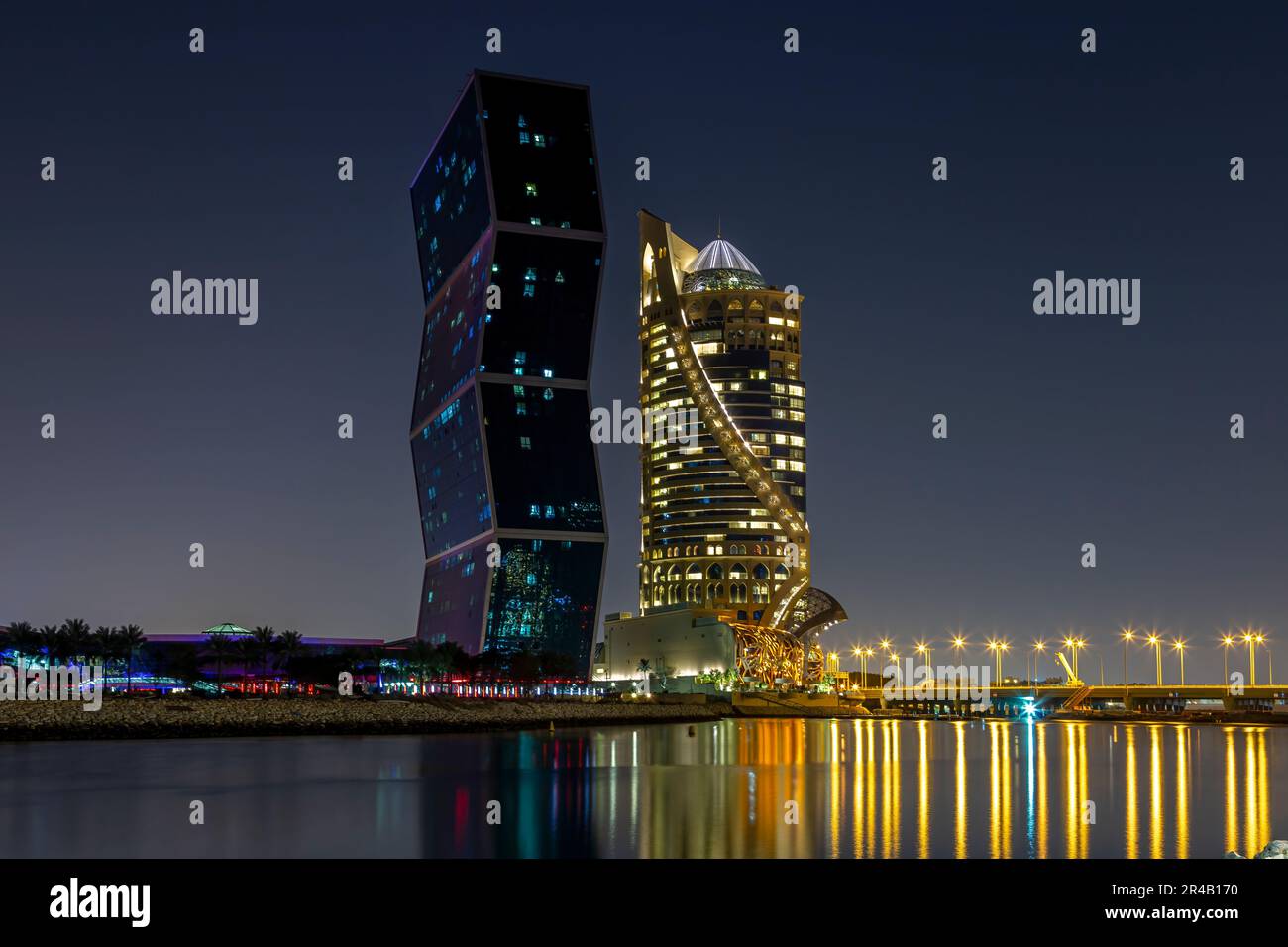 Mondrian Hotel and zig zag tower lusail Doha Qatar Stock Photo - Alamy