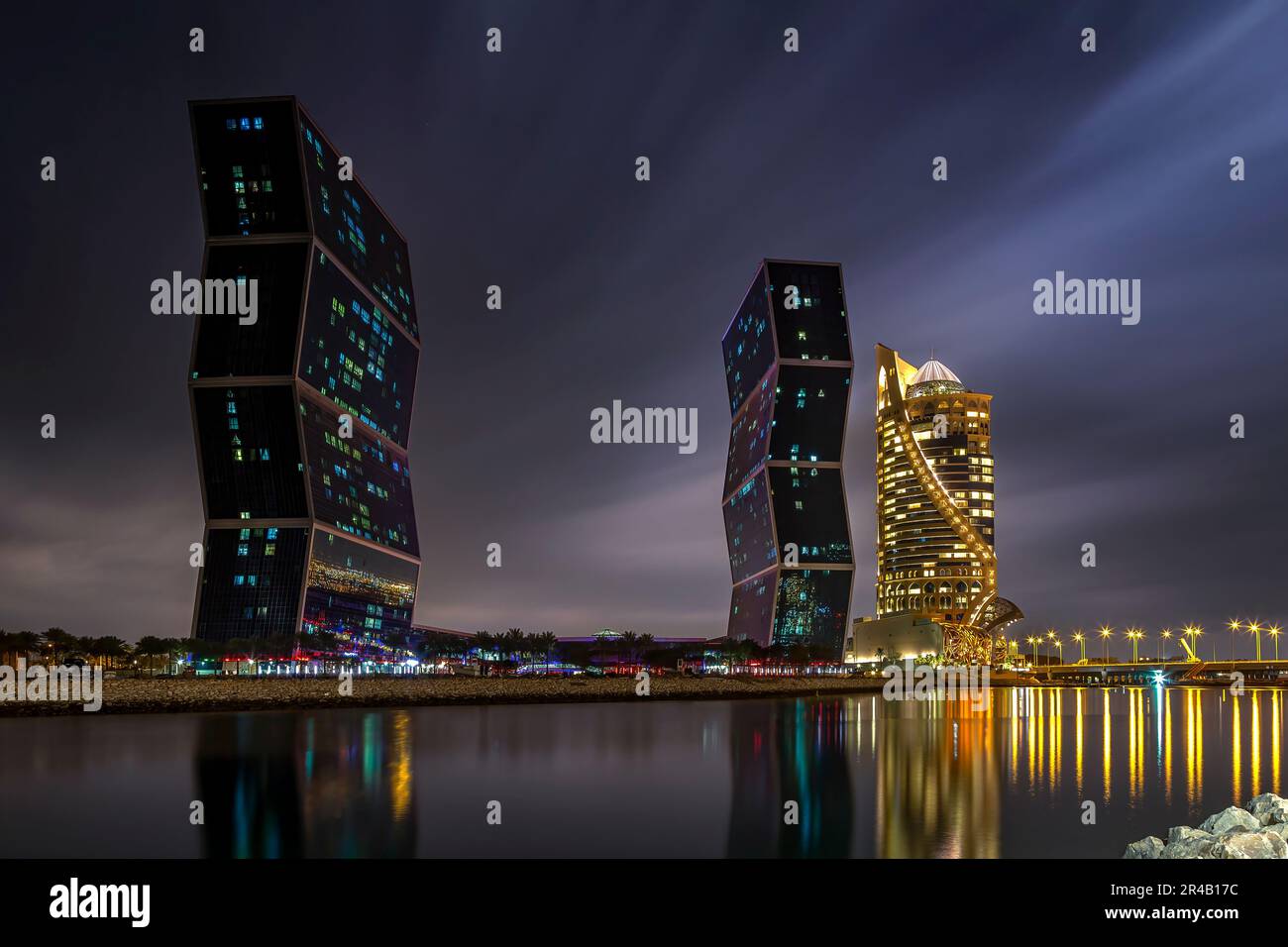 Mondrian Hotel and zig zag tower lusail Doha Qatar Stock Photo - Alamy