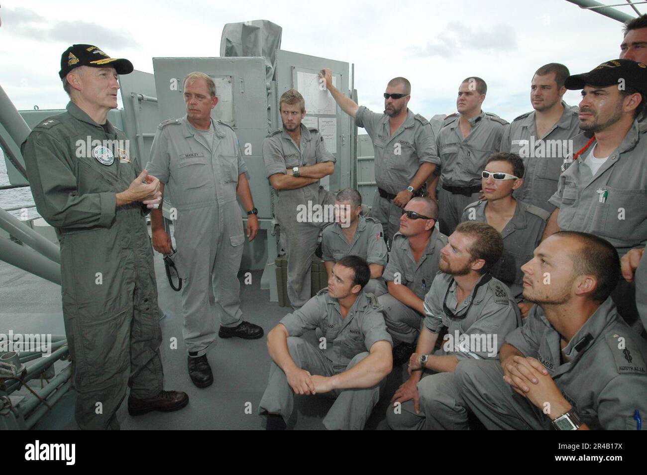 US Navy Commander Carrier Strike Group Five (CVW-5) Rear Adm. Jamie D ...