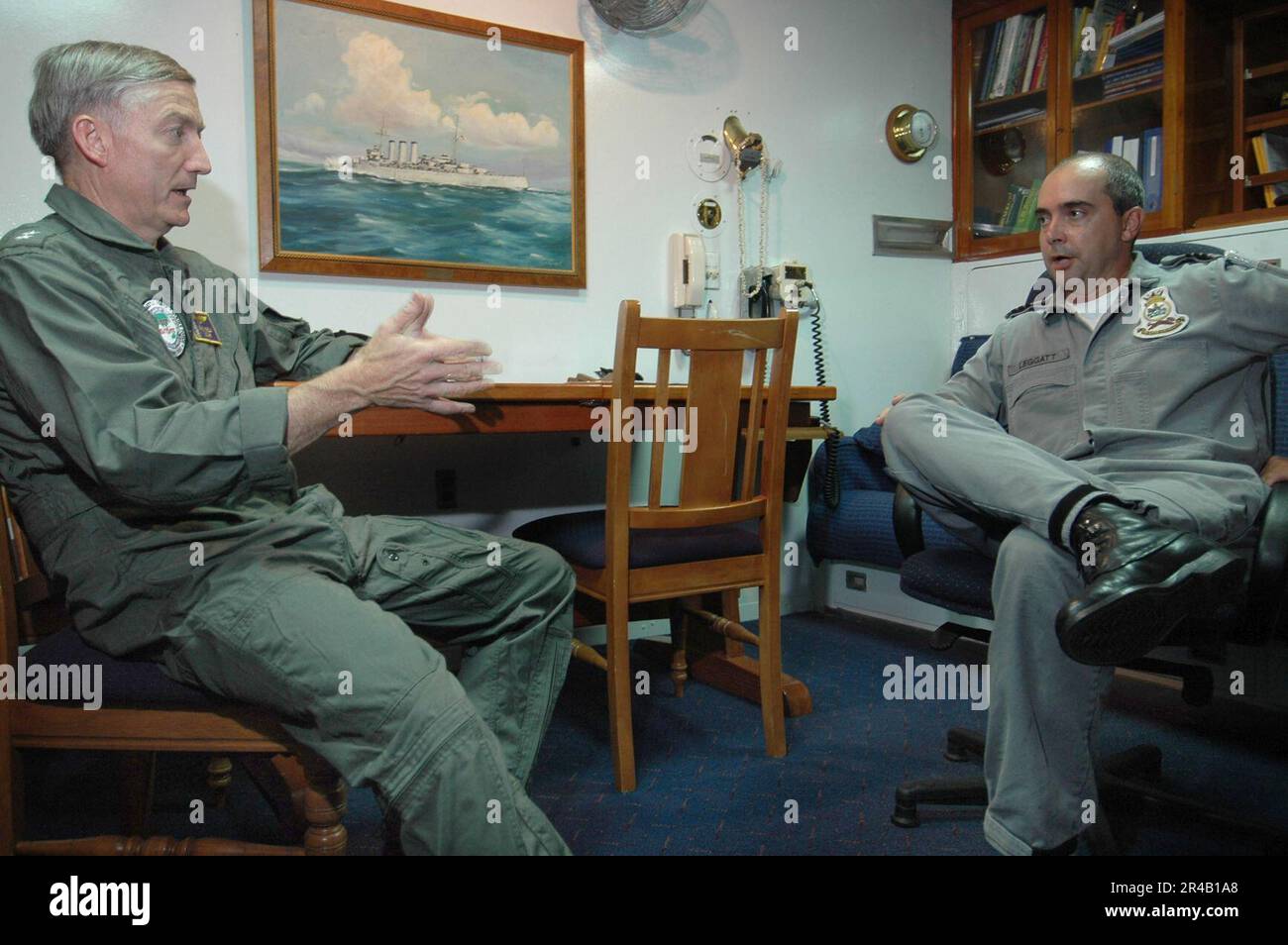 US Navy Commander Carrier Strike Group Five (CVW-5) Rear Adm. Jamie D ...