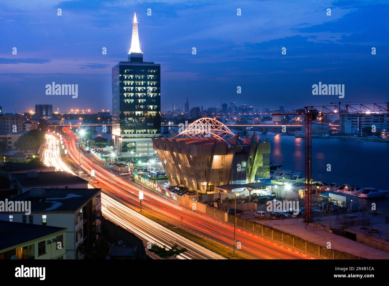 An aerial shot of the cityscape of Victoria Island in Lagos, Nigeria Stock Photo - Alamy