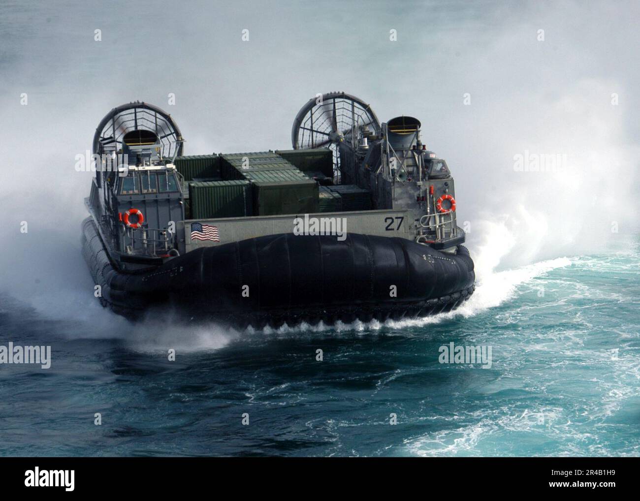 US Navy A Landing Craft Air Cushion (LCAC) assigned to Assault Craft ...
