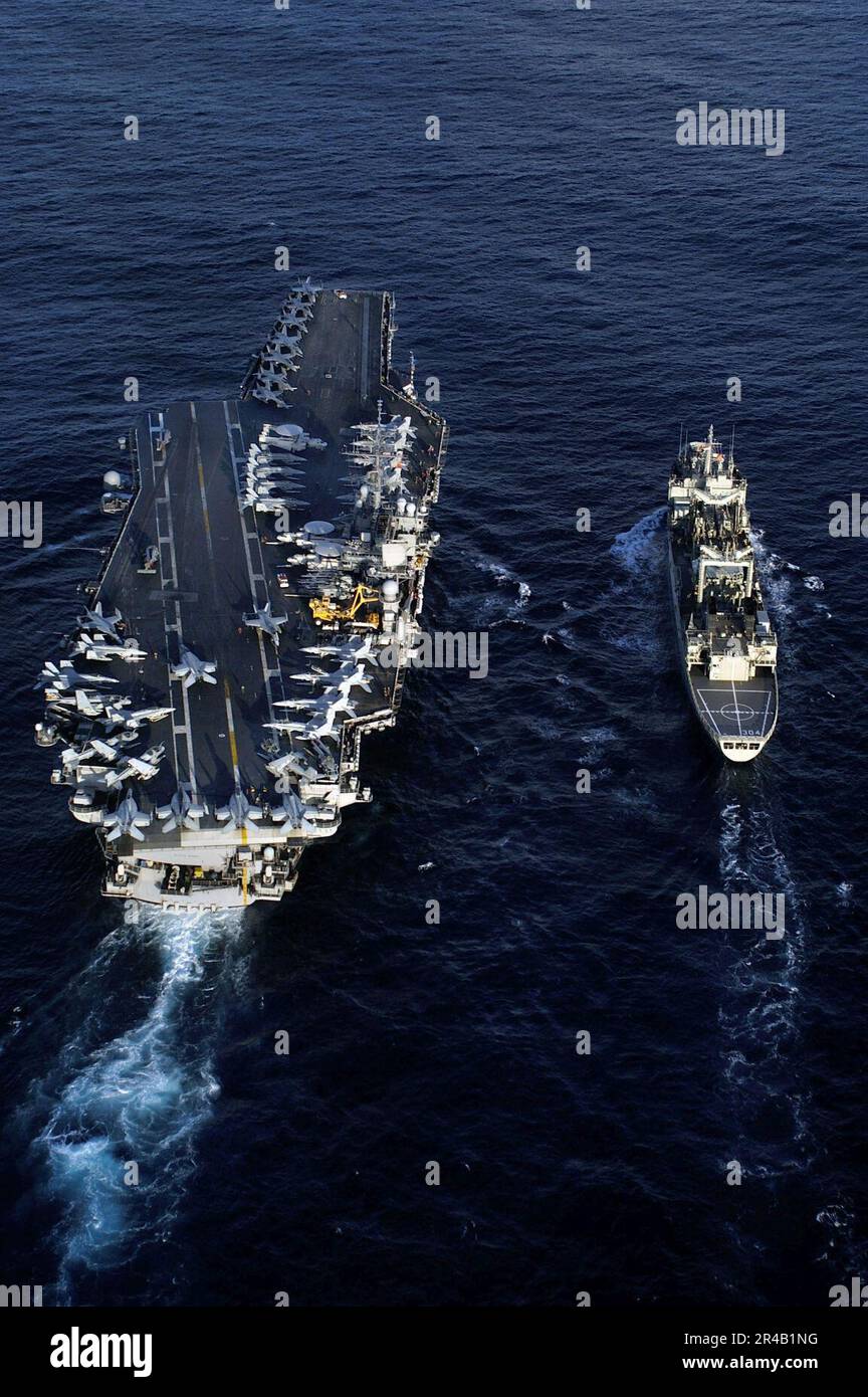 US Navy he conventionally powered aircraft carrier USS Kitty Hawk (CV ...