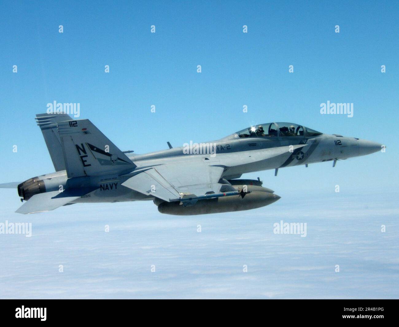 US Navy An F-A-18F Super Hornet, assigned to the Bounty Hunters of ...